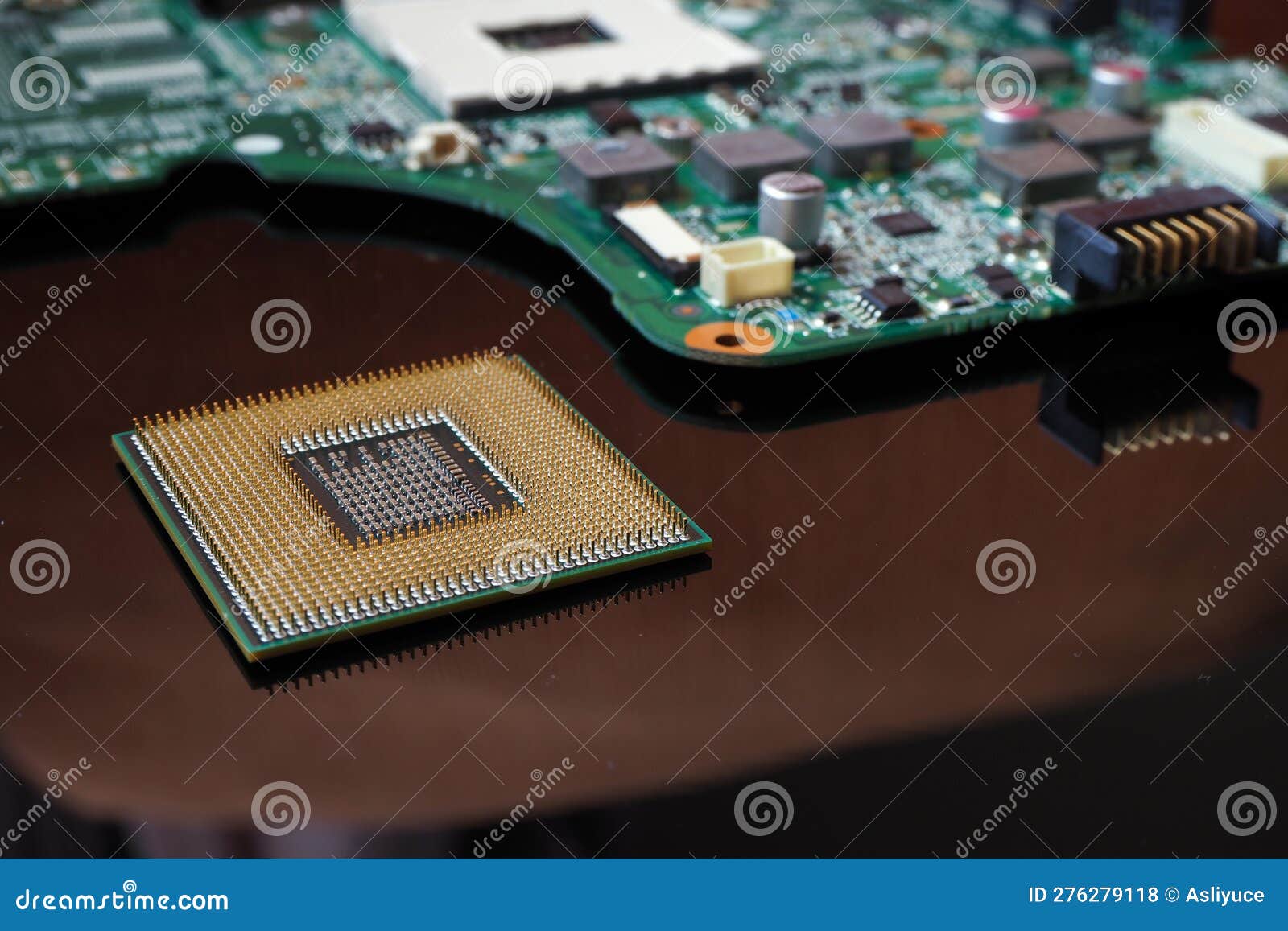 Central Proccessor Unit stock photo. Image of bench - 276279118