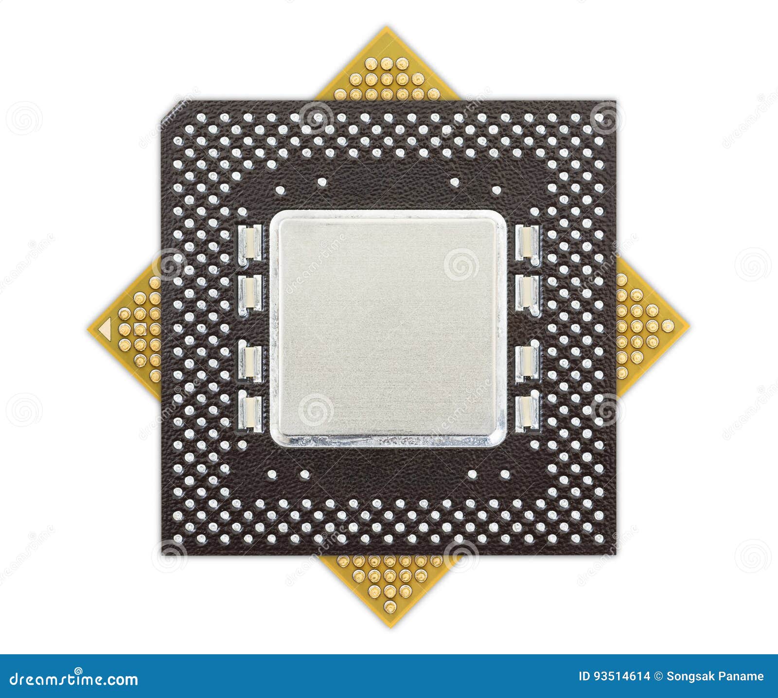 Central Processing Unit or Computer Chip Stock Photo - Image of science ...