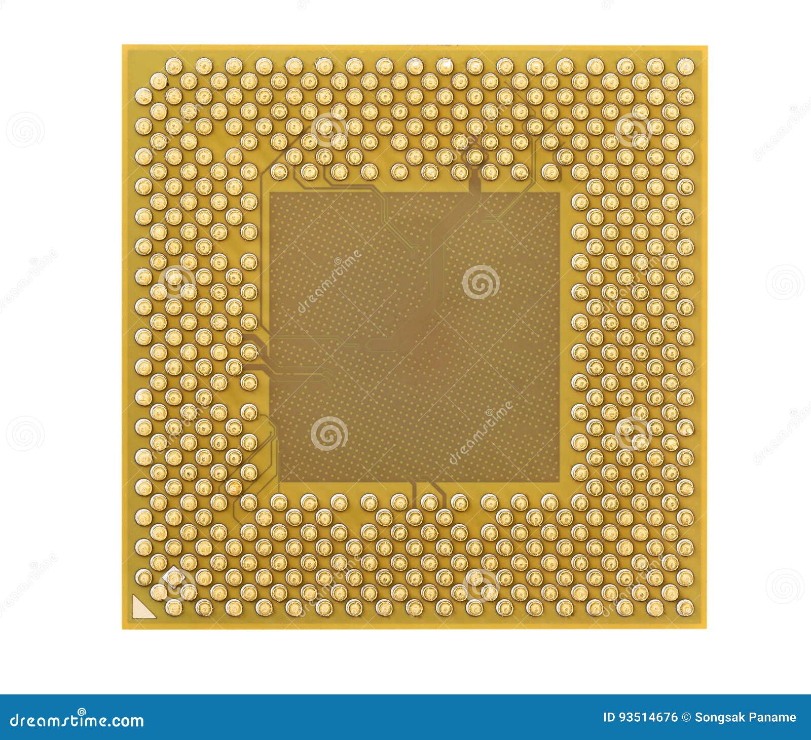 Central Processing Unit or Computer Chip Stock Photo - Image of unit ...
