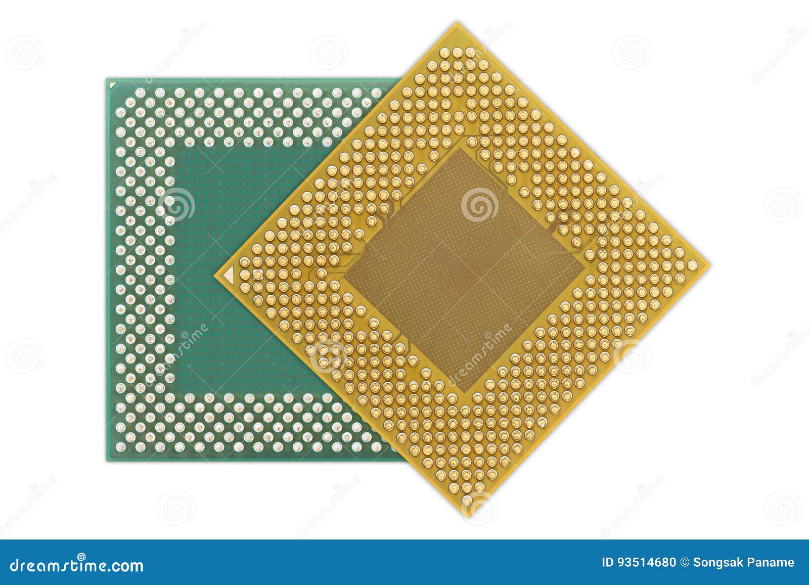 Central Processing Unit or Computer Chip Stock Photo - Image of chipset ...