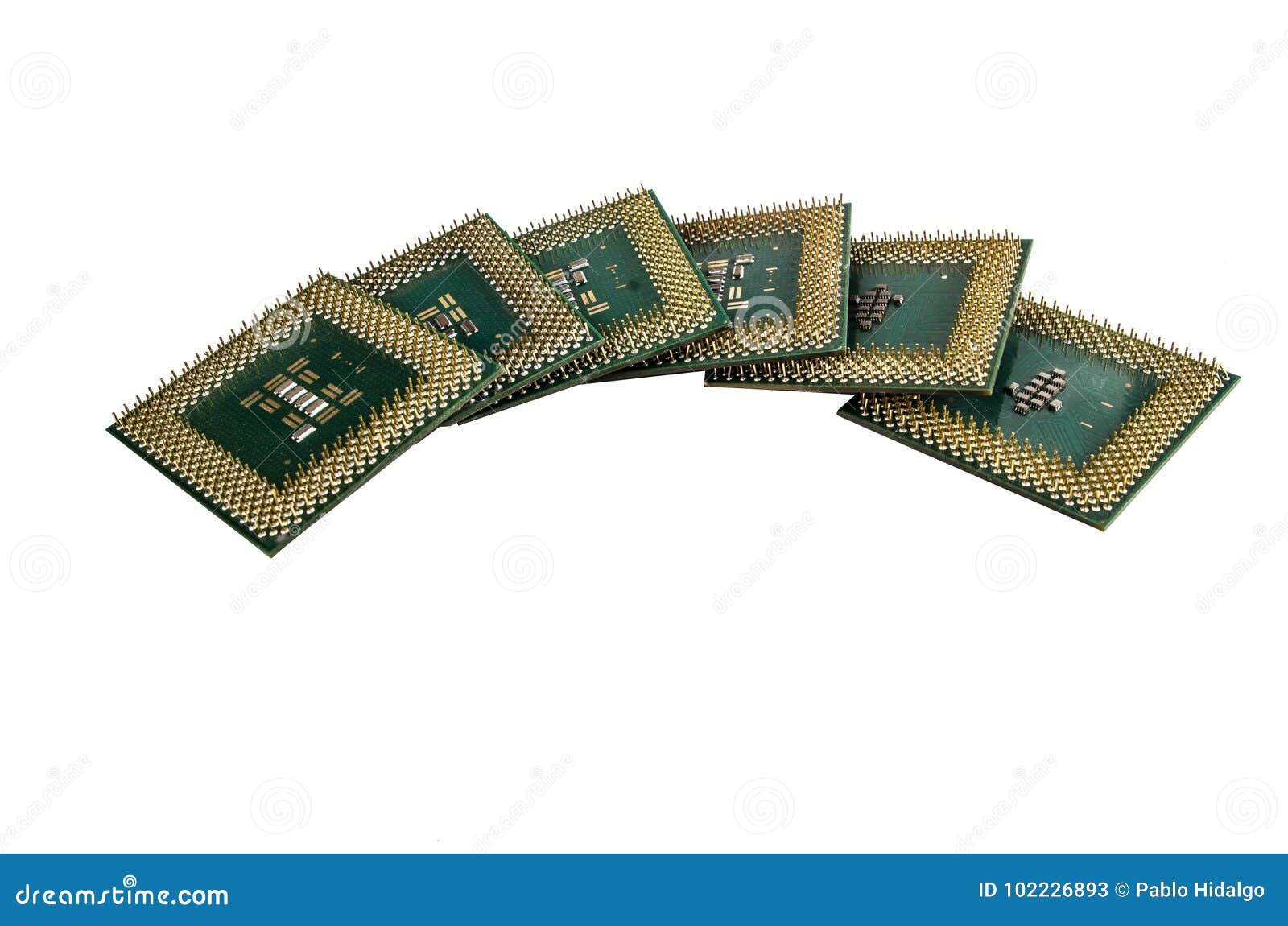 Central Processing Unit CPU Isolated on White Background Stock Image ...