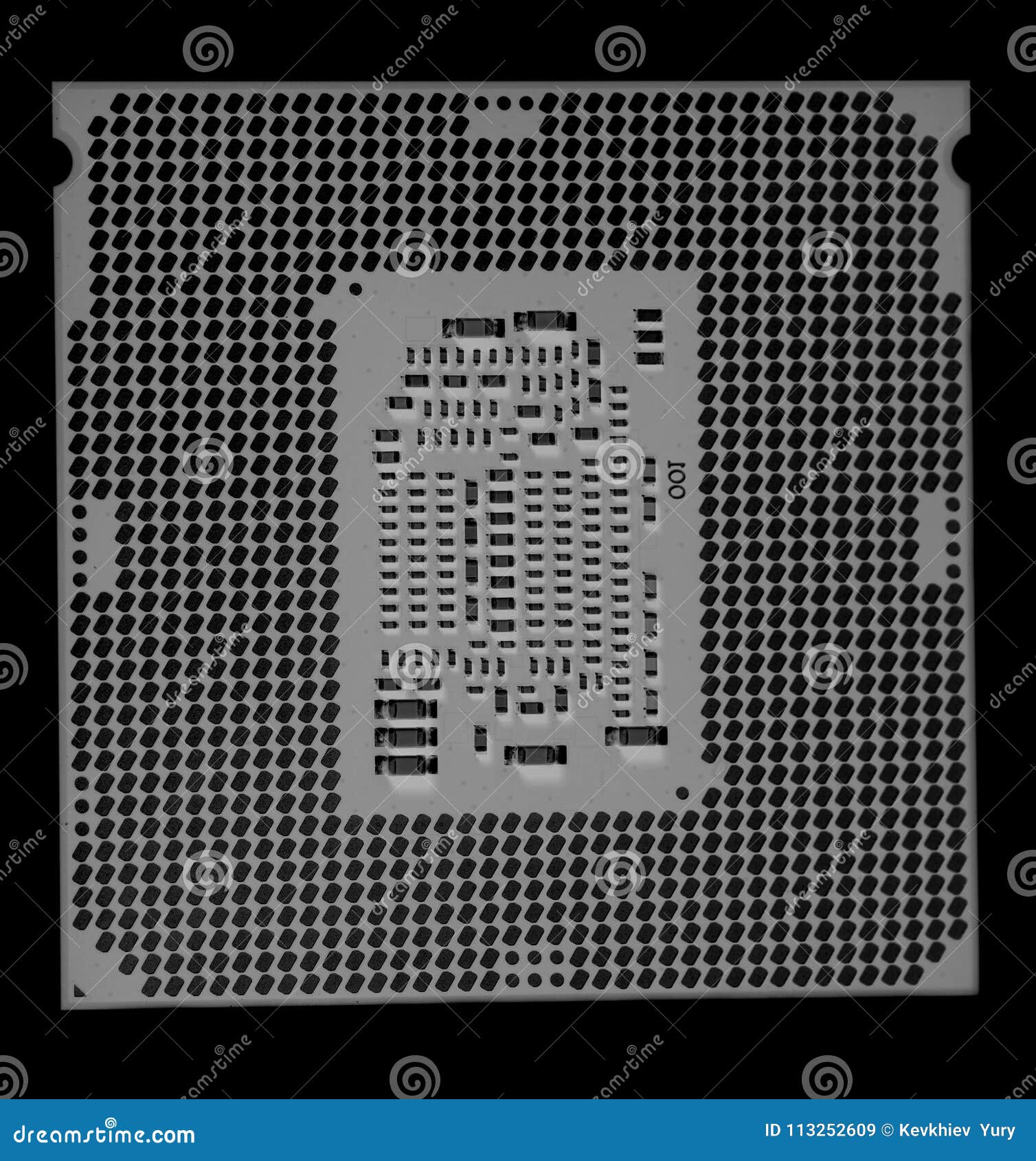 Central Processing Unit CPU Processor Microchip Stock Illustration ...