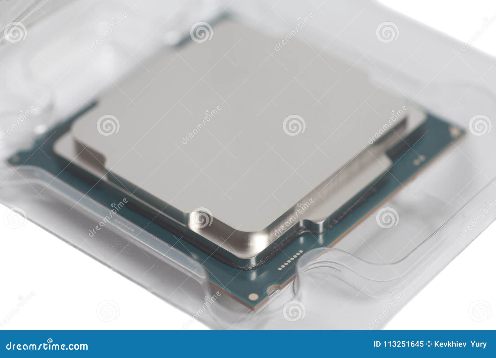 Central Processing Unit CPU Processor Microchip Stock Image - Image of ...