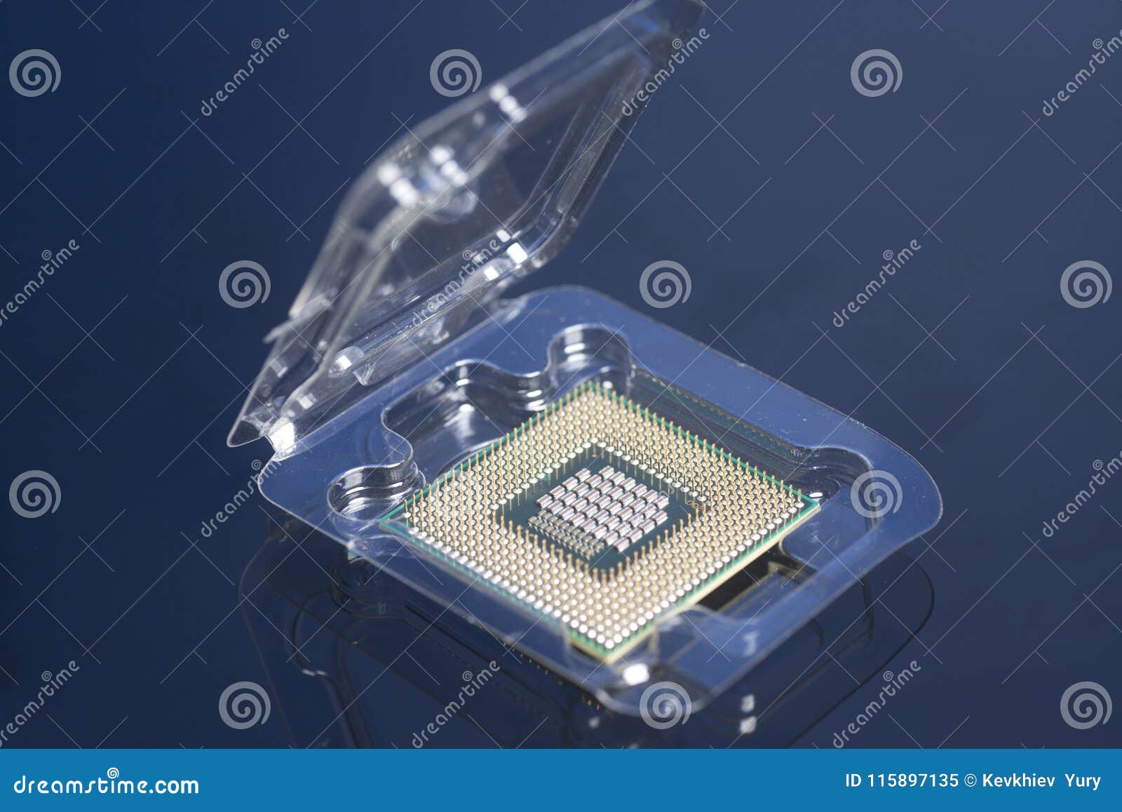 Central Processing Unit CPU Processor Microchip in the Packaging Box ... Central Processing Unit CPU Processor Microchip in the Packaging Box ...