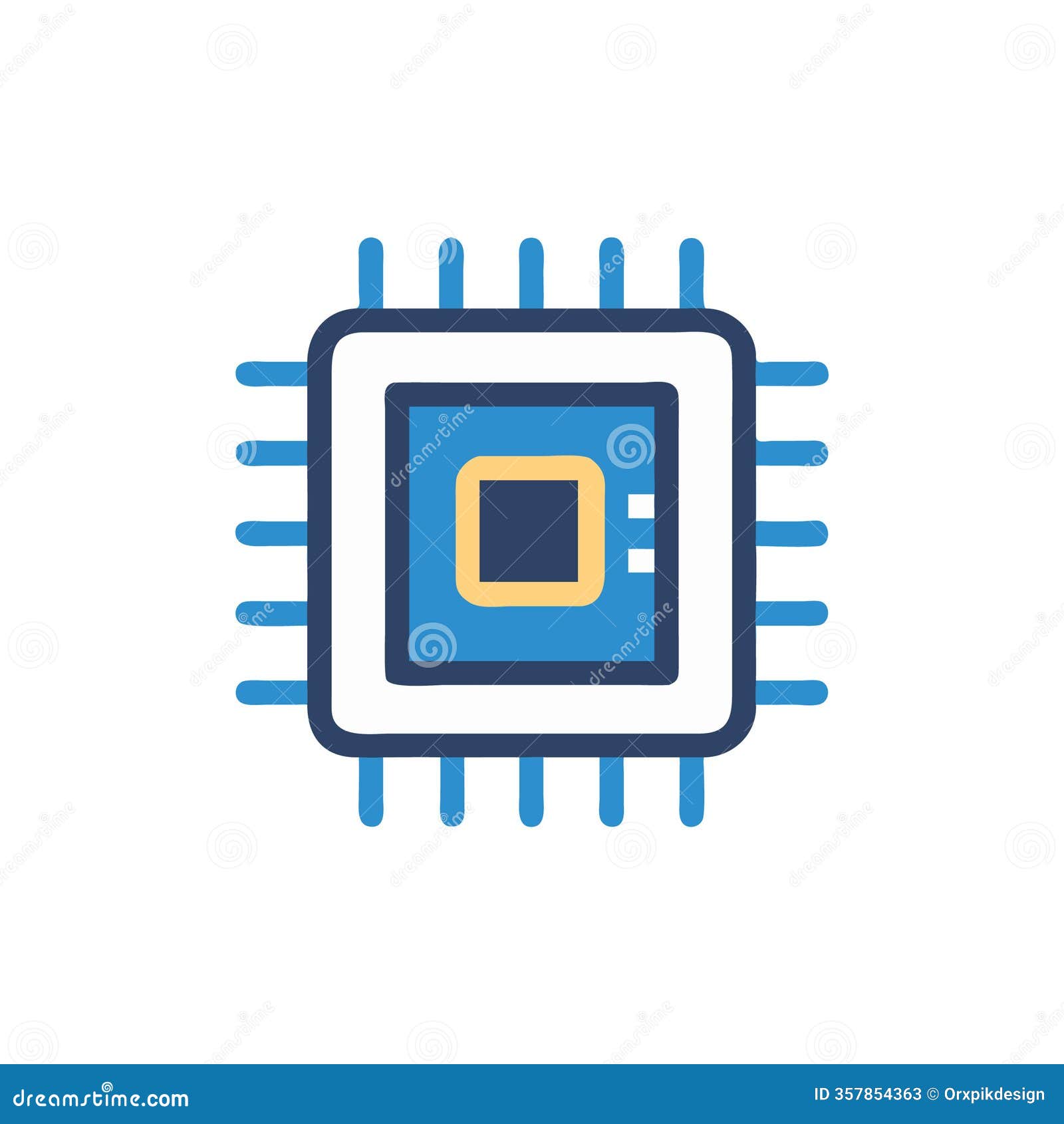 Central Processing Unit Icon Design Stock Illustration - Illustration ... Central Processing Unit Icon Design Stock Illustration - Illustration ...