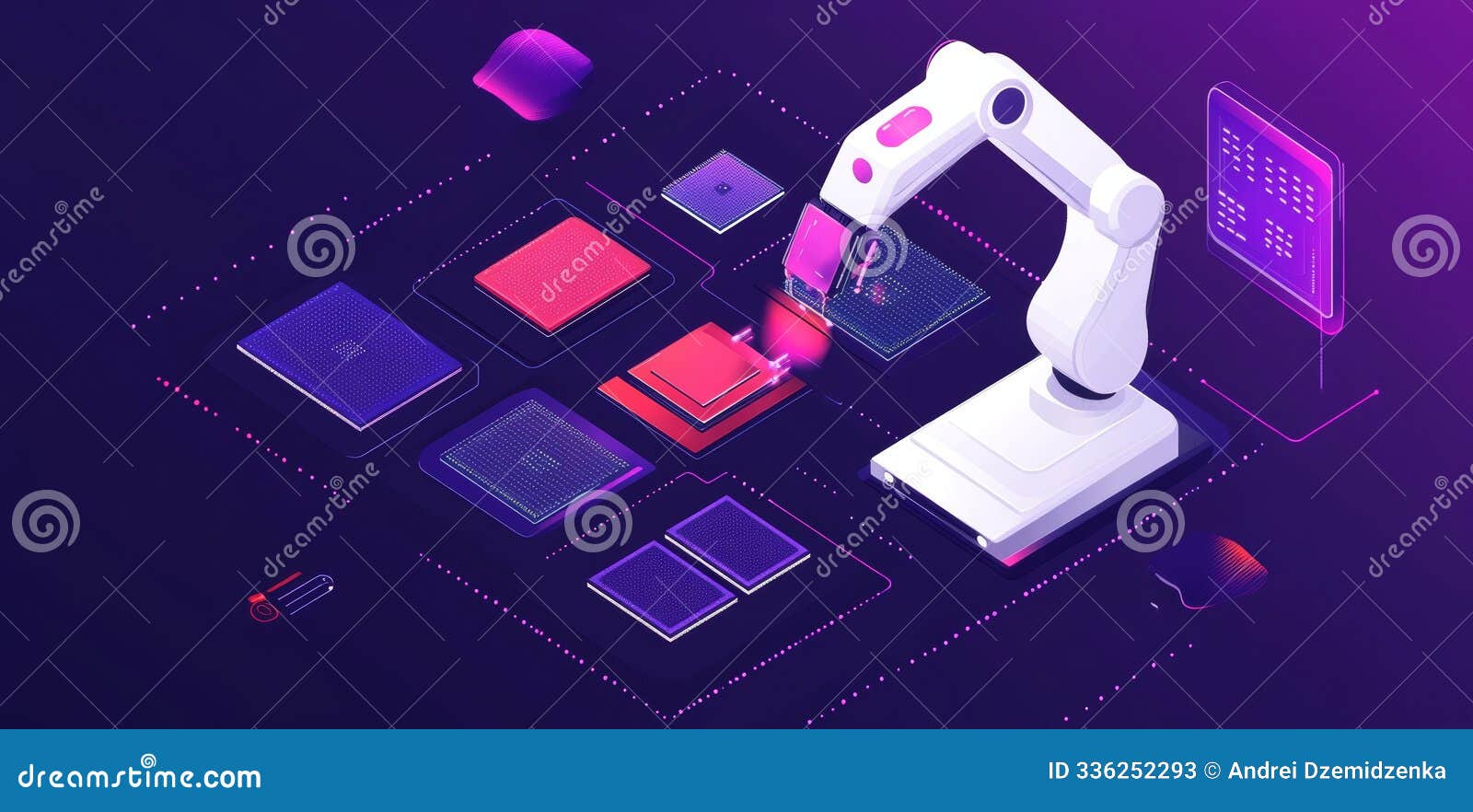 Central Processing Units CPU Production, Advanced Automation, Precision ...