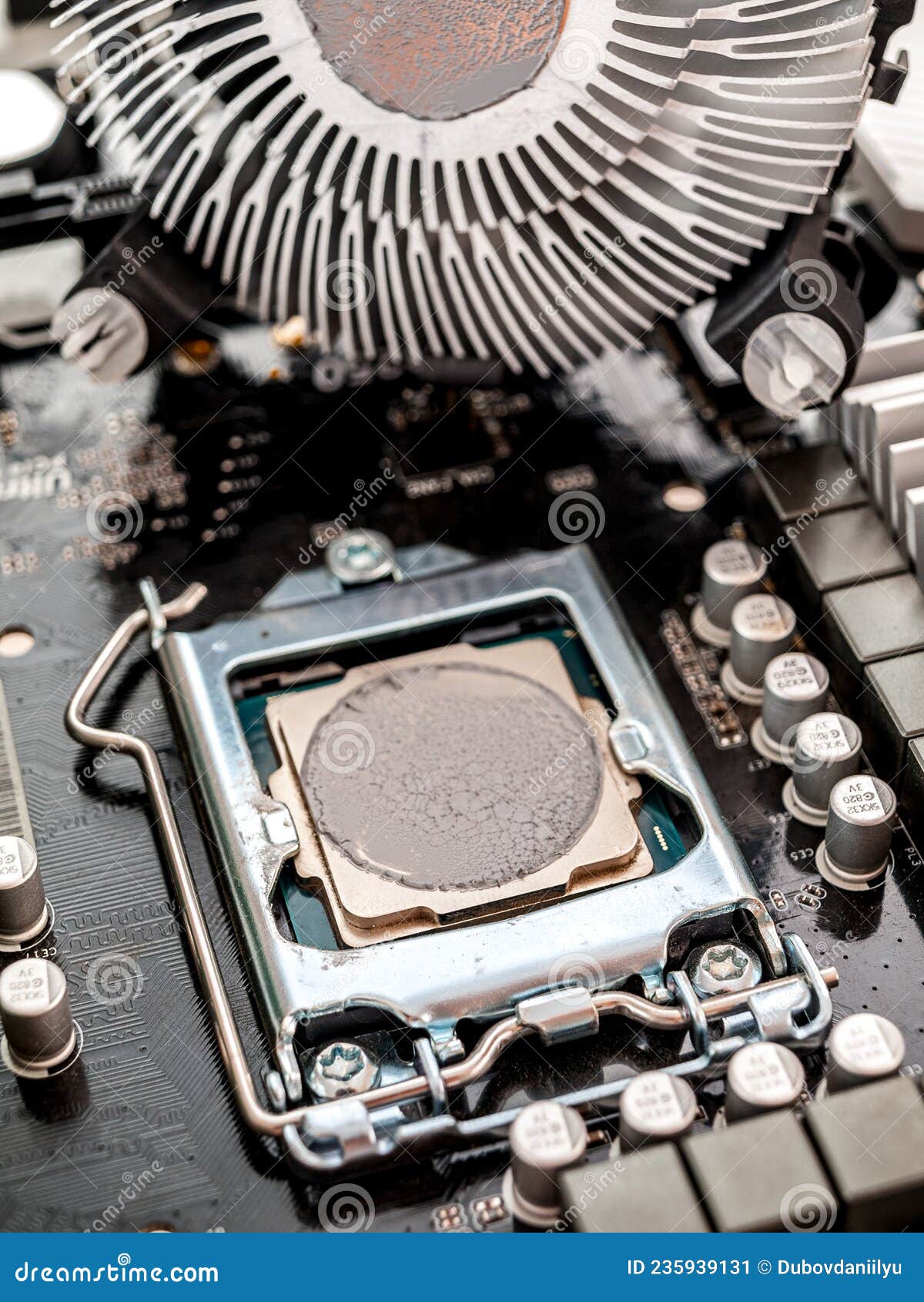 The Central Processor of a Computer with a Heat-conducting Paste ...