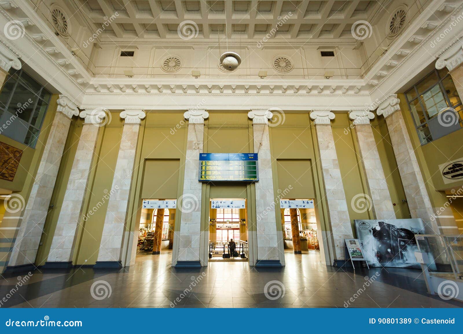 Central Railroad Station of Vilnius Editorial Stock Image - Image of ...