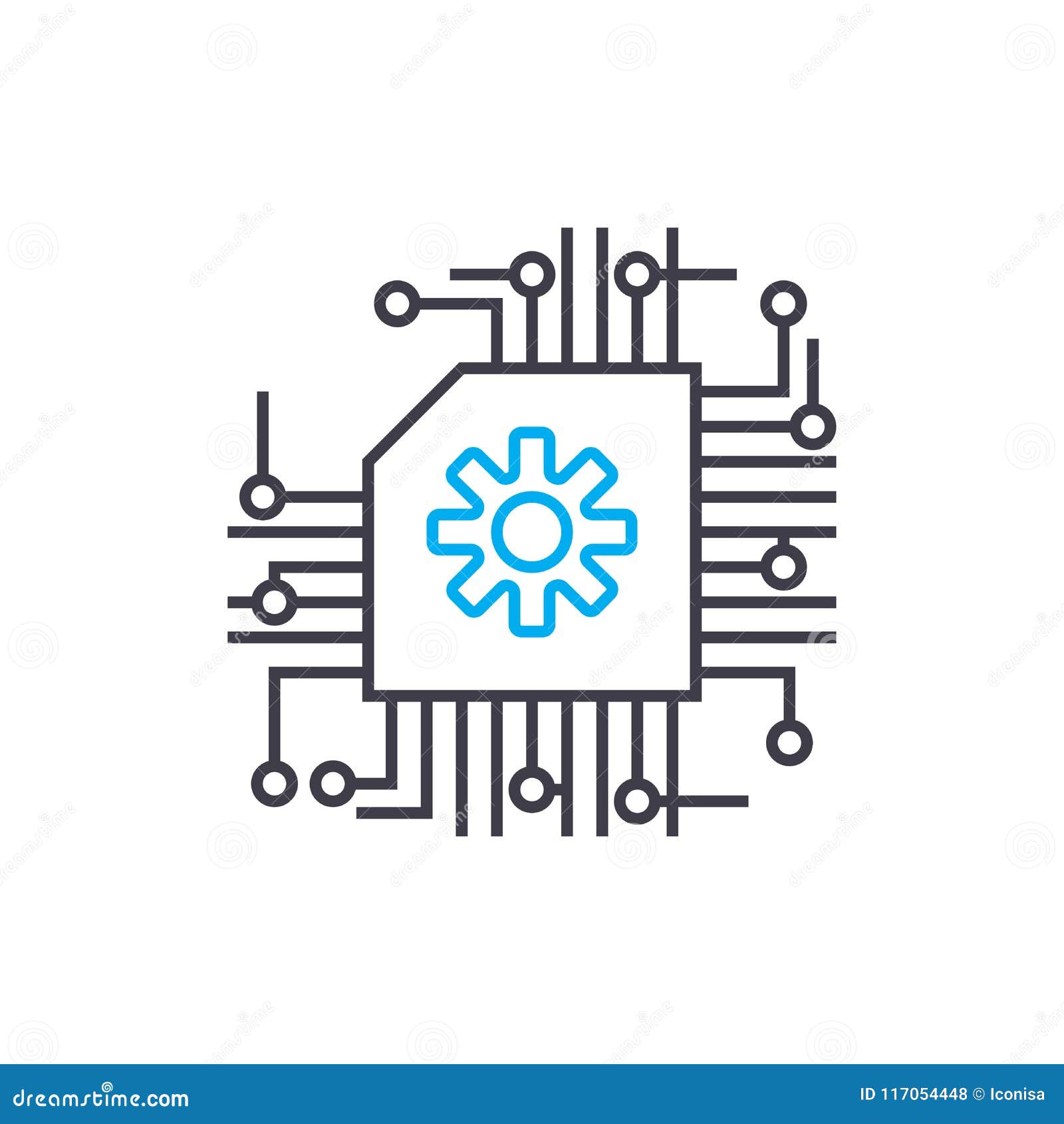 Central Server Linear Icon Concept. Central Server Line Vector Sign ... Central Server Linear Icon Concept. Central Server Line Vector Sign ...