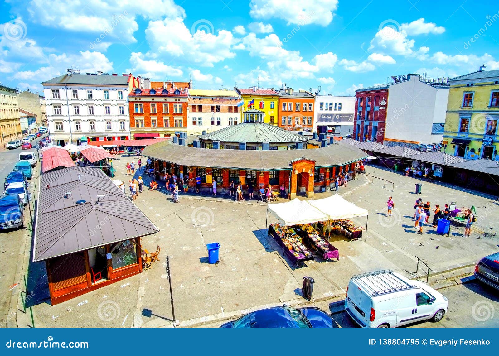 The Central Square in Kazimierz District, Krakow, Poland Editorial ... The Central Square in Kazimierz District, Krakow, Poland Editorial ...