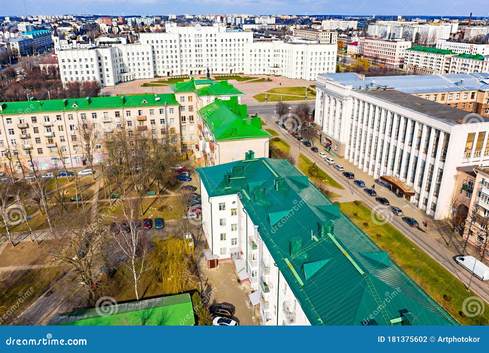 Mogilev, Belarus - March 18, 2020 - Central Square in Mogilev City ...