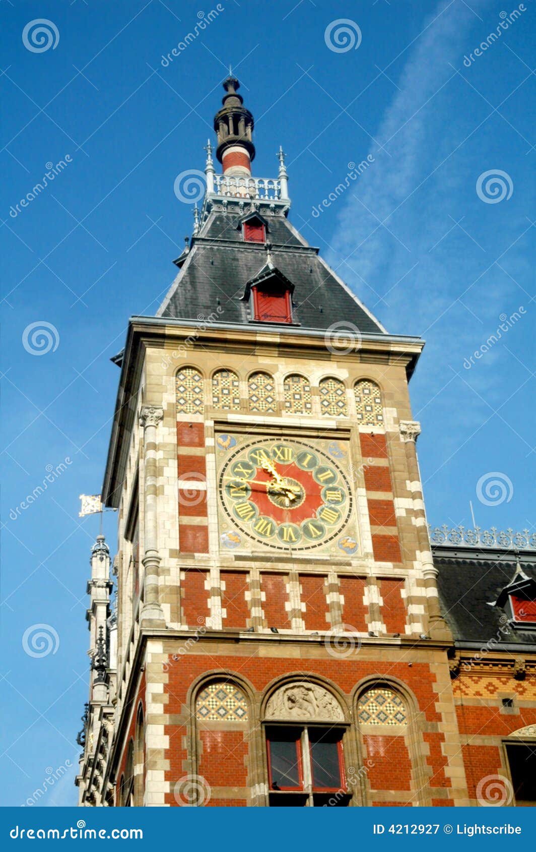 Central Station Clock Tower Stock Image - Image of clocktower, famous ...