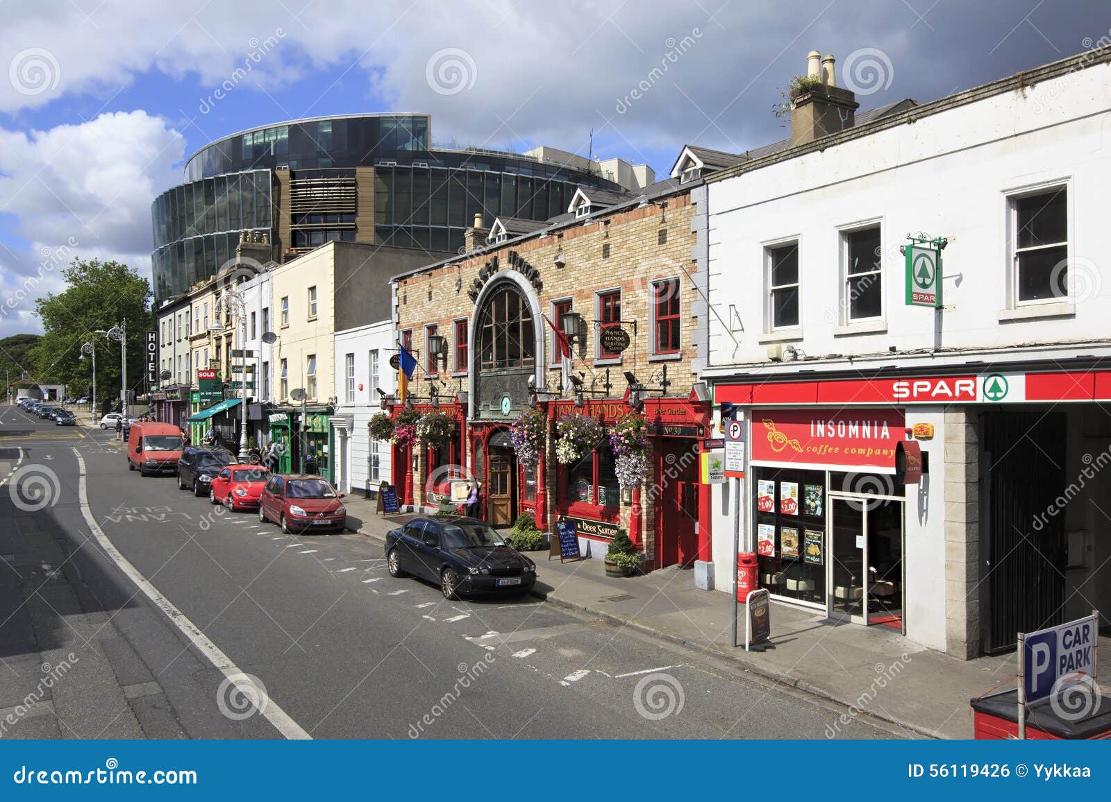 Central streets of Dublin editorial photo. Image of modern - 56119426
