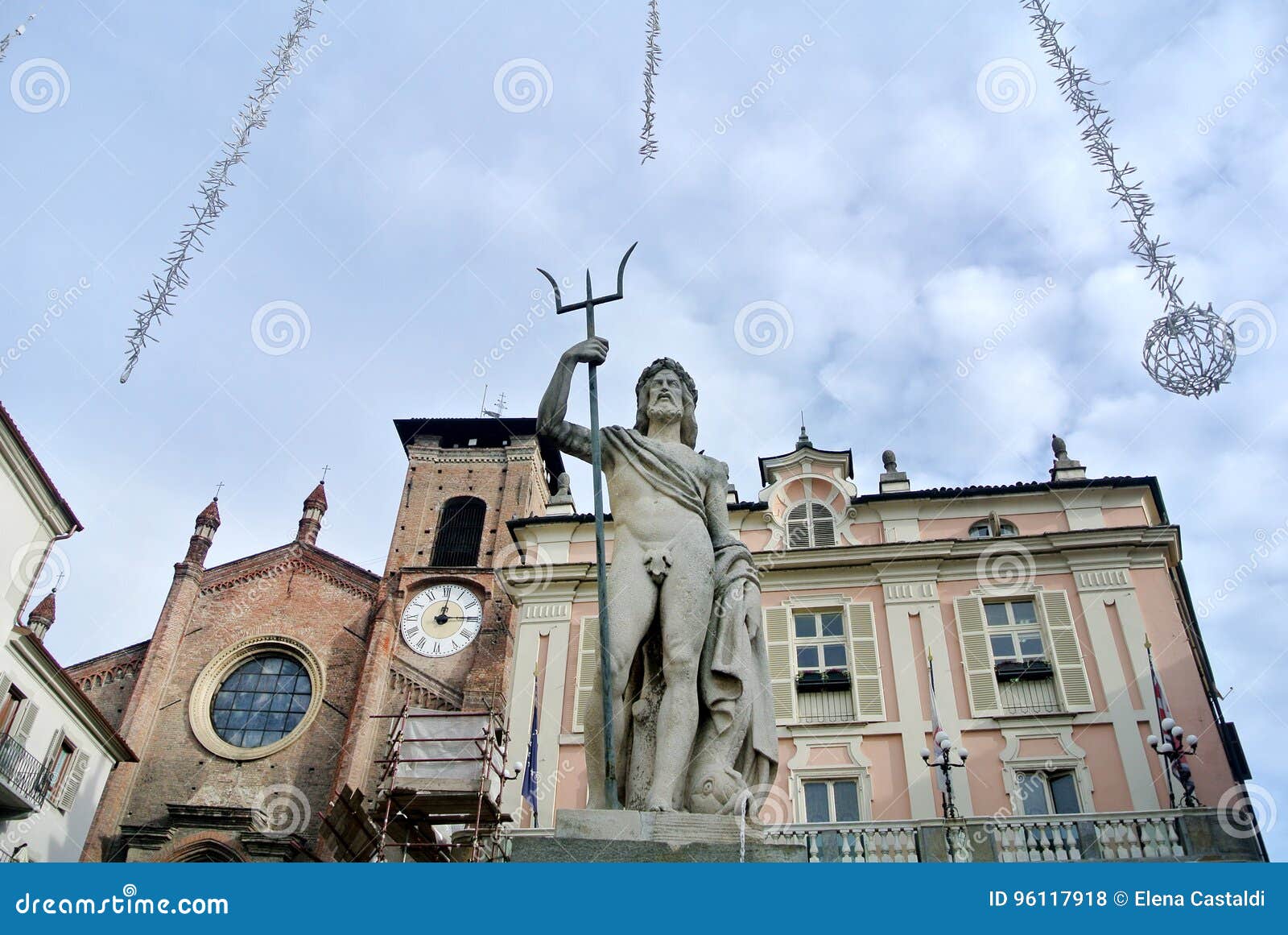 Central Town Square of Moncalieri Stock Photo - Image of reference ...
