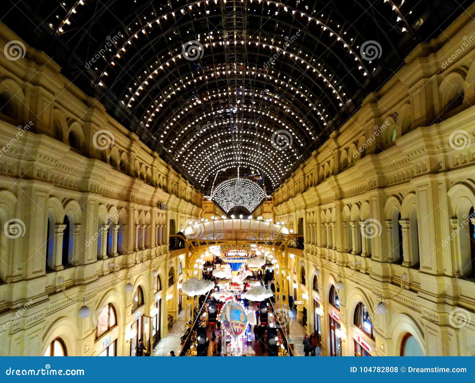 Interior of the Main Universal Store GUM on the Red Square in Editorial ...