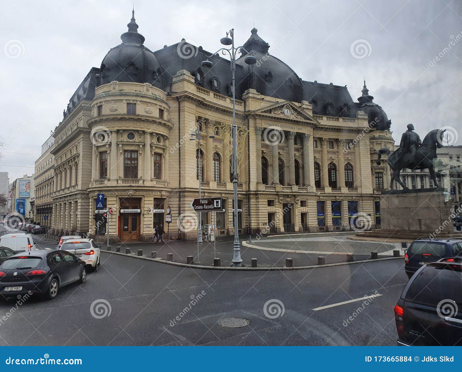 Central University Library of Bucharest Editorial Stock Image - Image ...
