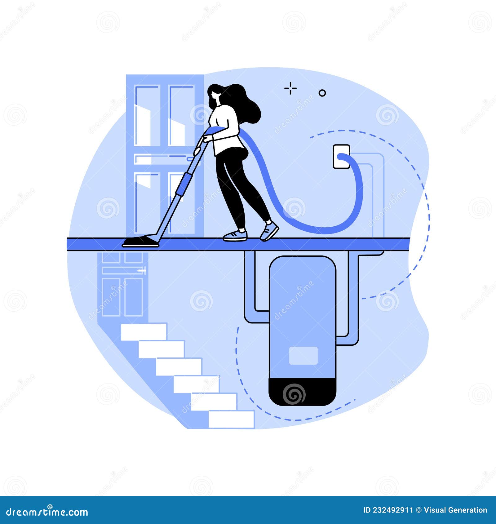 Central Vacuum System Abstract Concept Vector Illustration. Stock ...