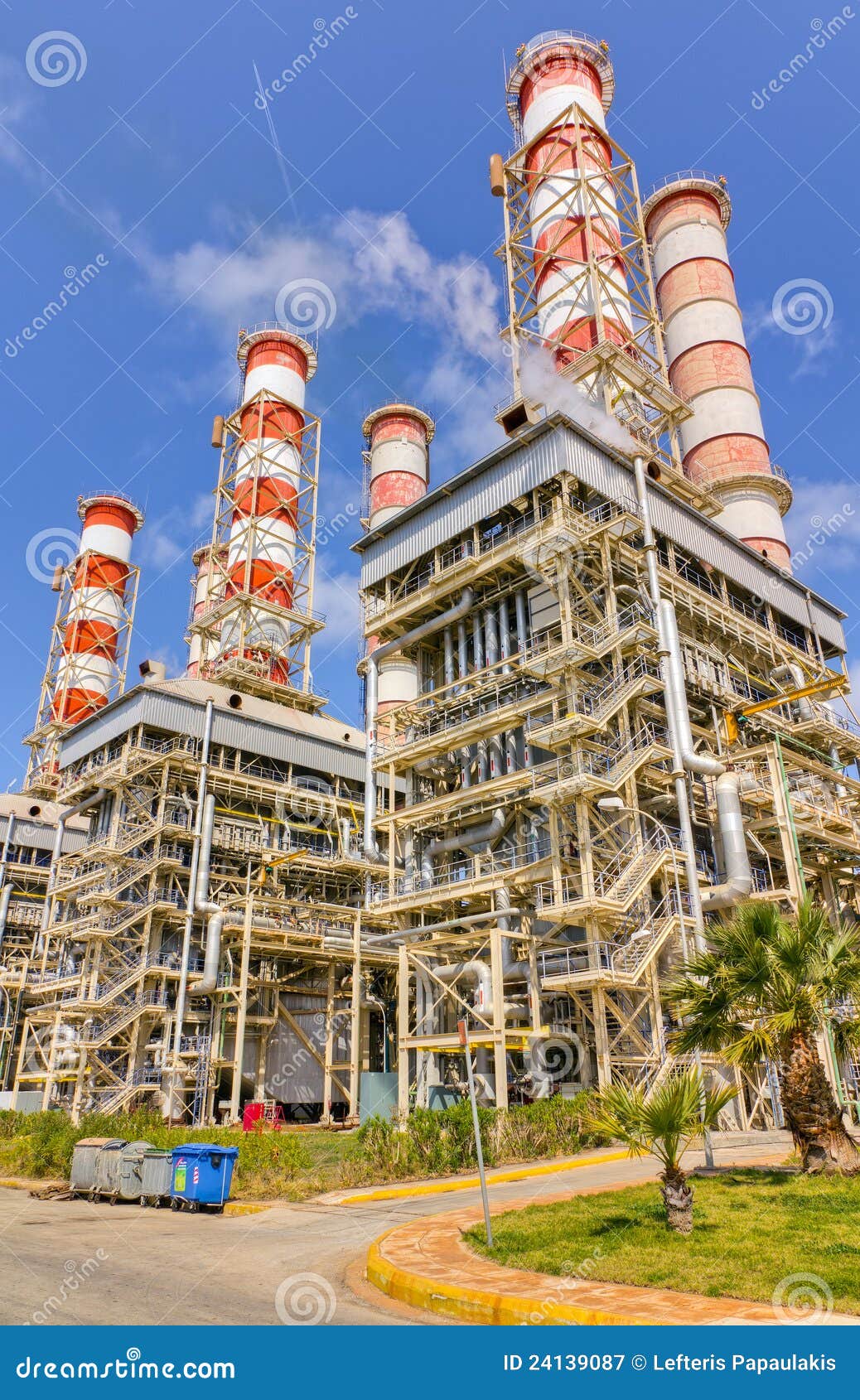 Centrale de gaz naturel image stock. Image du usine, rétablissement ...