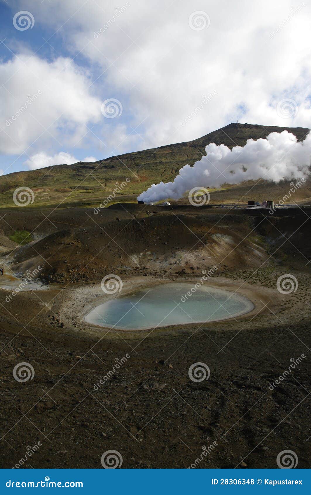 Centrale de Geotermal photo stock. Image du vapeur, centrale - 28306348