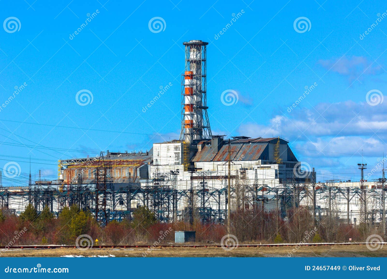 Centrale Nucleare Del Chernobyl Immagine Stock - Immagine di nucleare ...