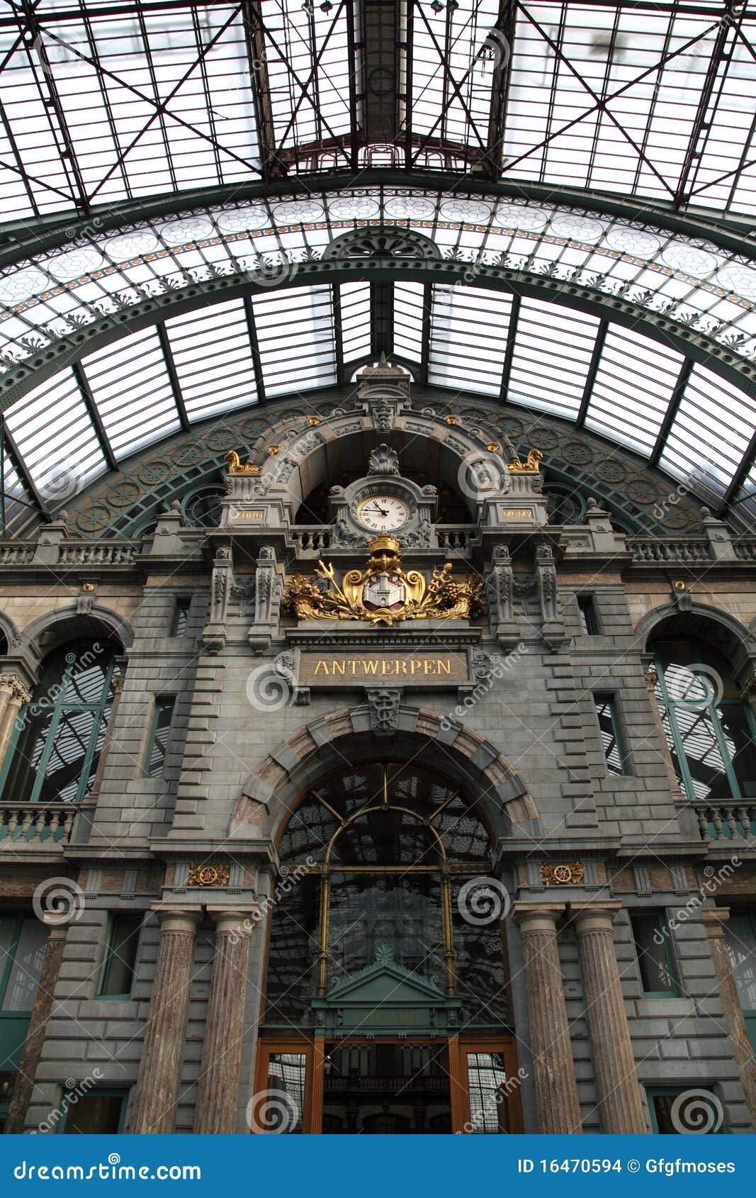 Centrale Post in Antwerpen, Het Binnenland Van De Post Stock Foto ...