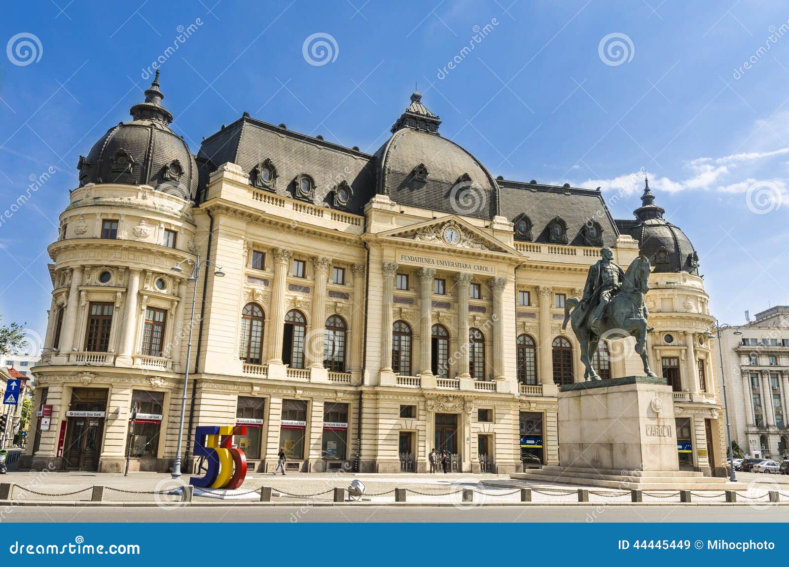 Centrale Universitaire Bibliotheek Van Boekarest Redactionele Stock ...