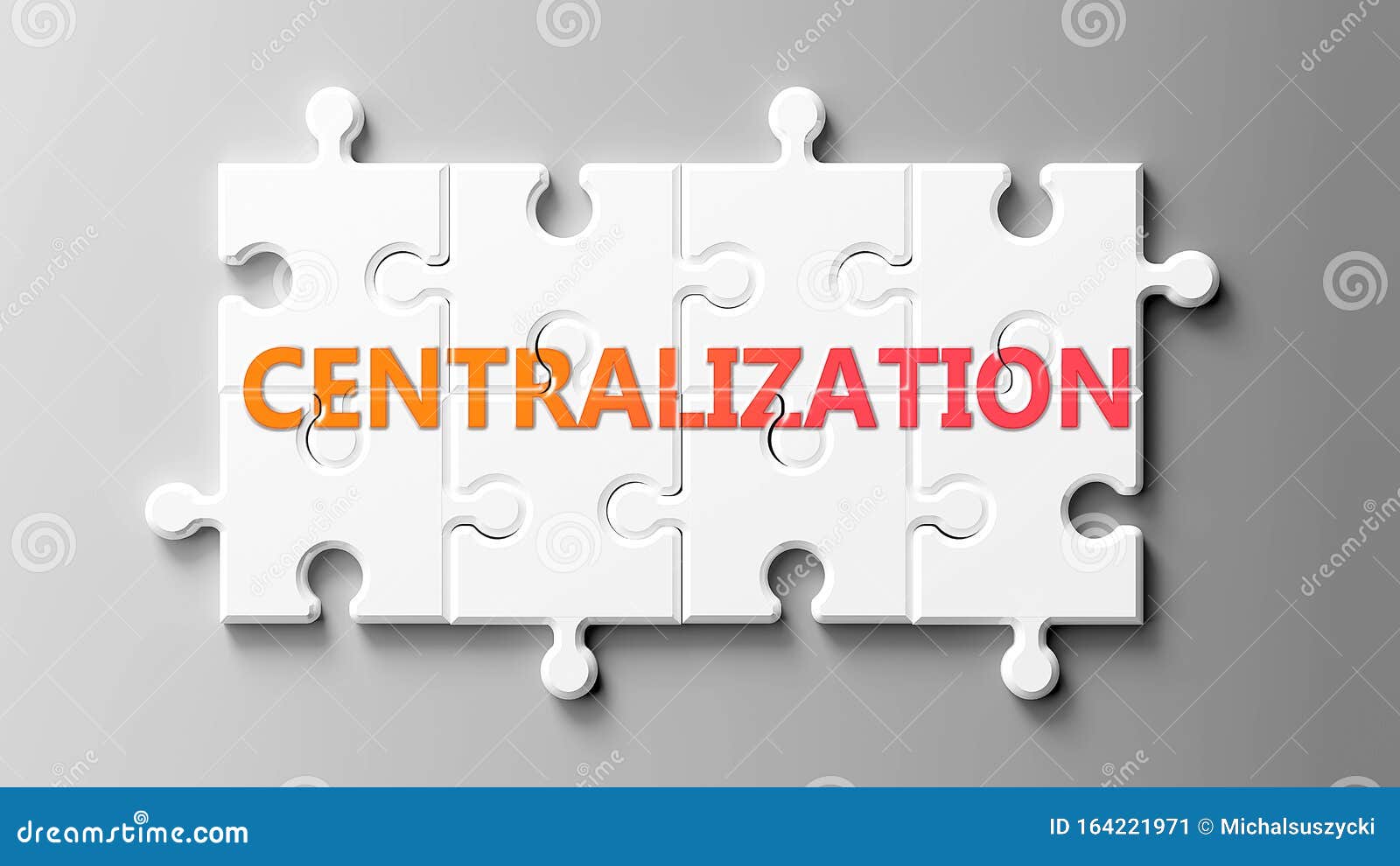 Centralization Complex Like a Puzzle - Pictured As Word Centralization ...