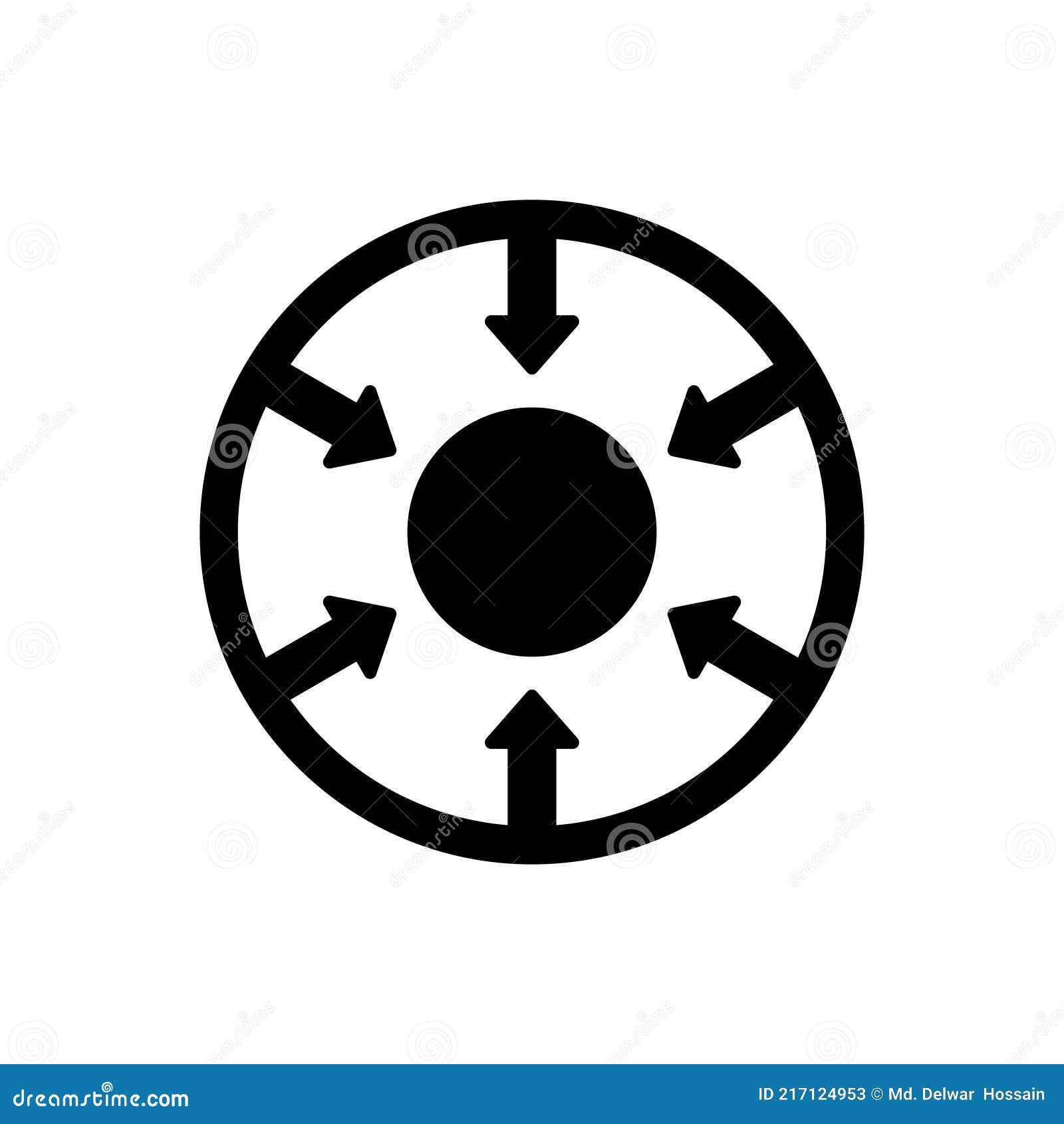 Centralization icon stock vector. Illustration of centralization ...