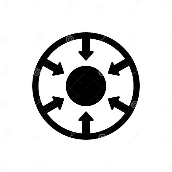 Centralization icon stock vector. Illustration of centralization ...