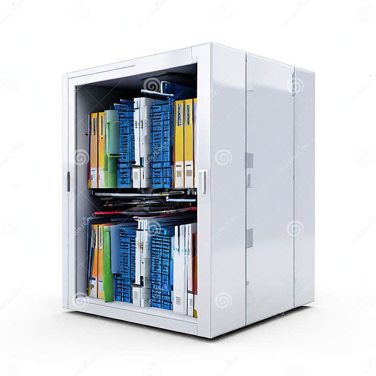 Centralized File System with Digital and Hard Copy Storage Opti Stock ...