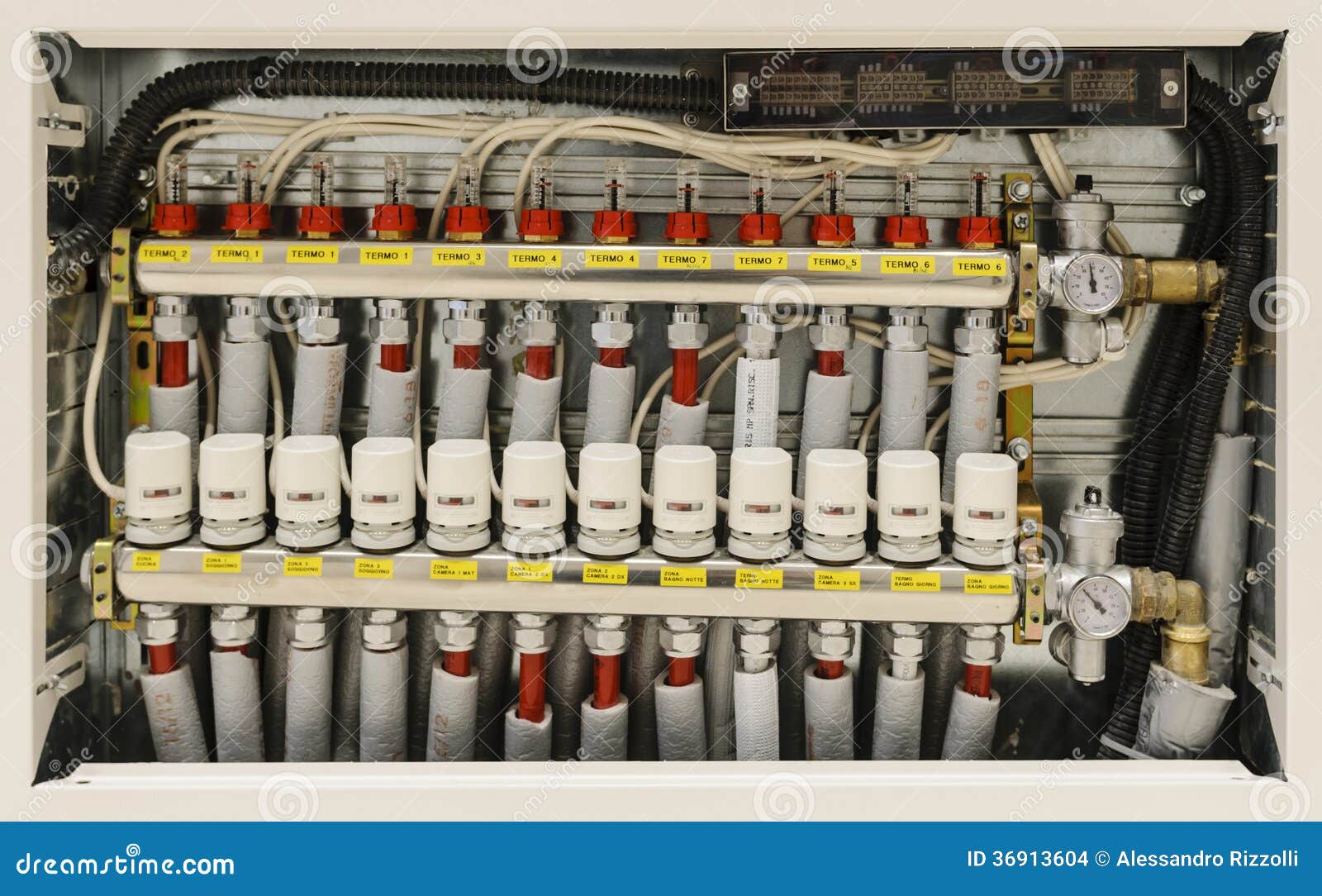 Centralized Heating and Air Conditioning System Stock Photo - Image of ...