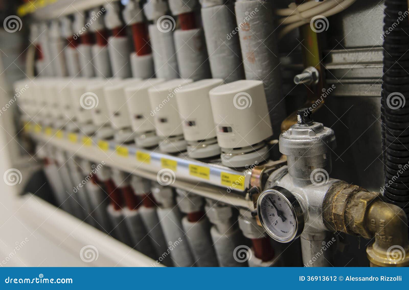Centralized Heating and Air Conditioning System Stock Photo - Image of ...