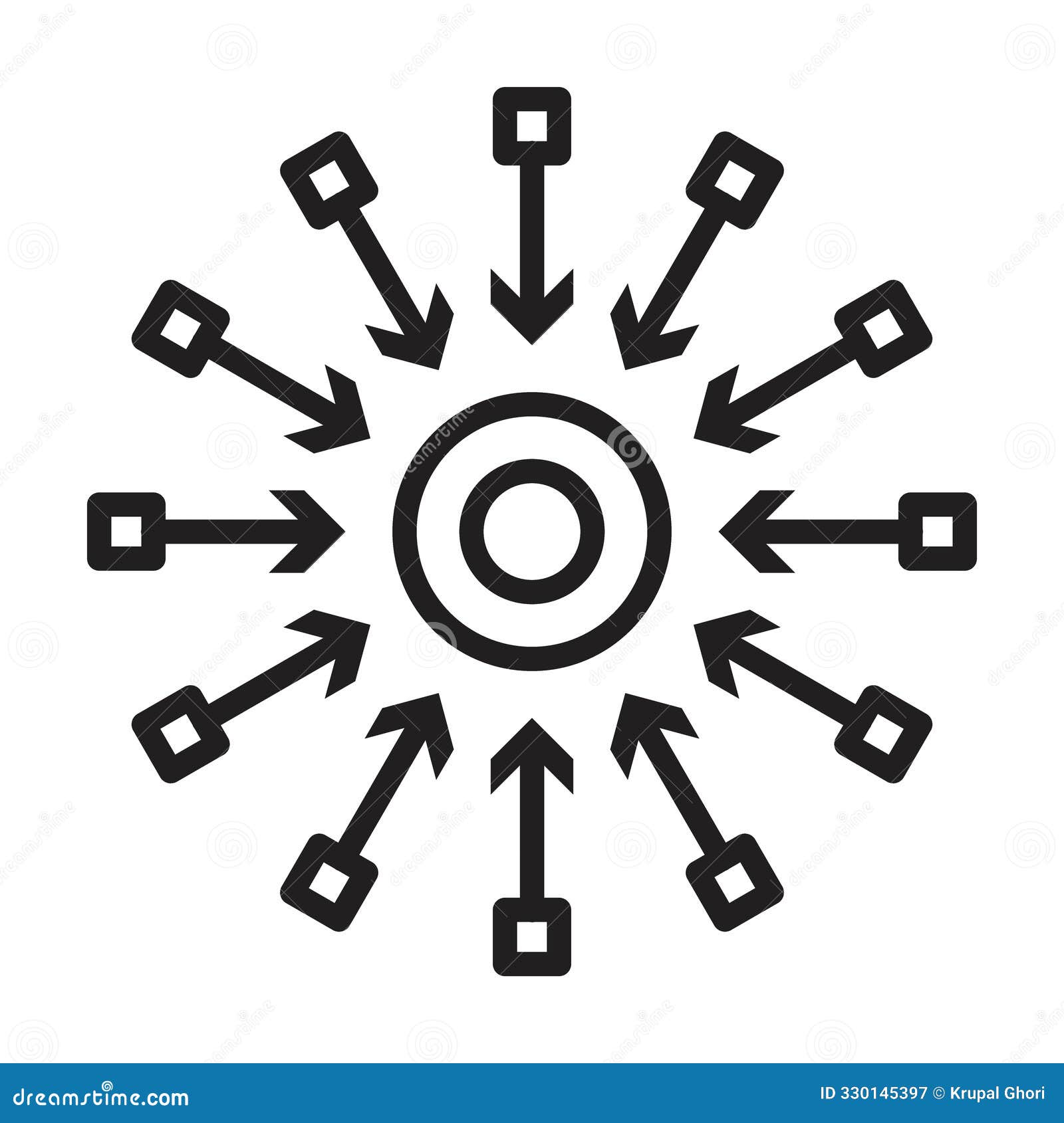 Centralized Database Icon Perfect for it and Network Solutions Stock ...