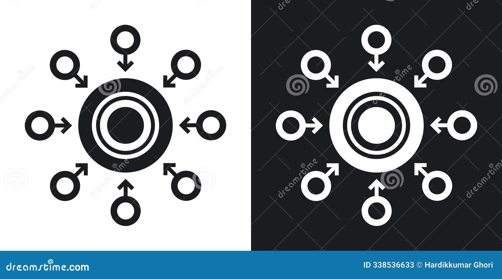 Centralized Icon Set. Enterprise Data Hub Vector Symbol. Customer ...
