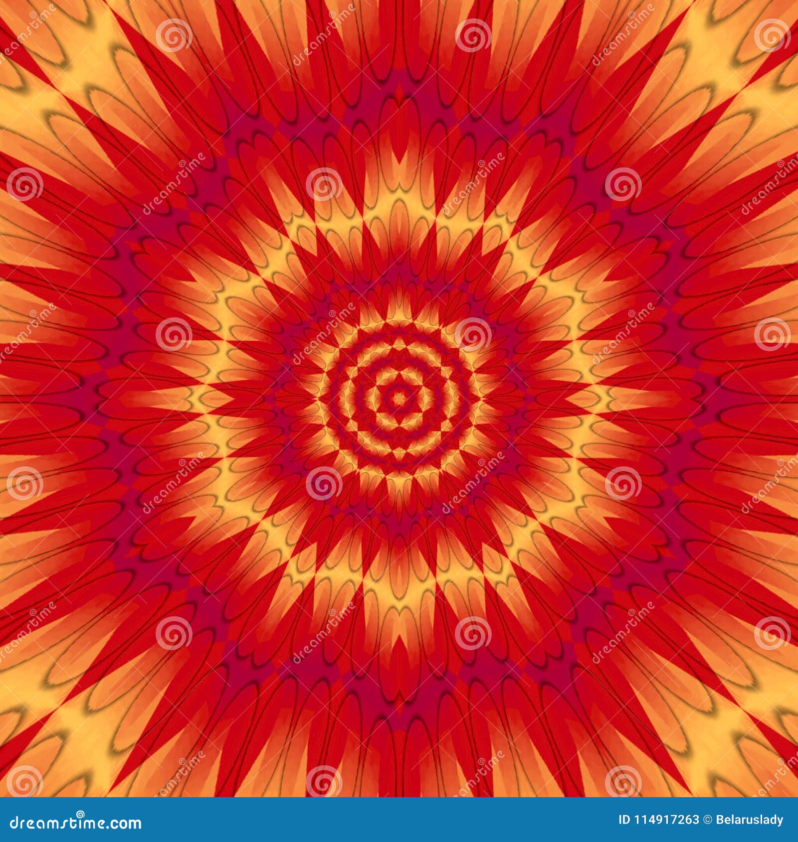 Psychedelic Centralized Pattern - Floral Shaped Design Stock ... Psychedelic Centralized Pattern - Floral Shaped Design Stock ...
