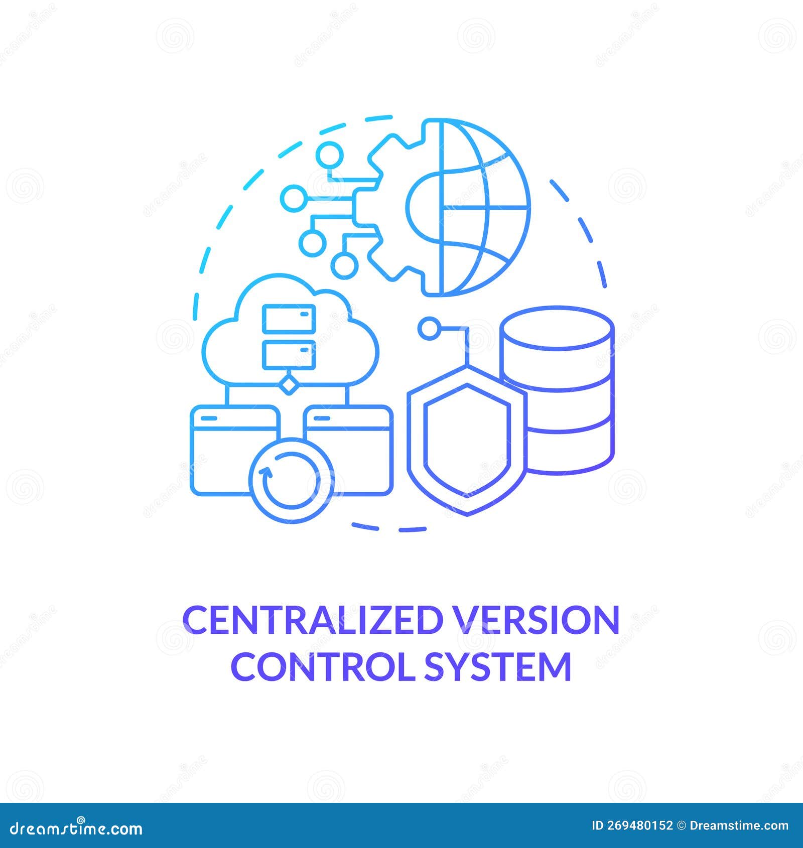 Centralized Version Control System Blue Gradient Concept Icon Stock ... Centralized Version Control System Blue Gradient Concept Icon Stock ...