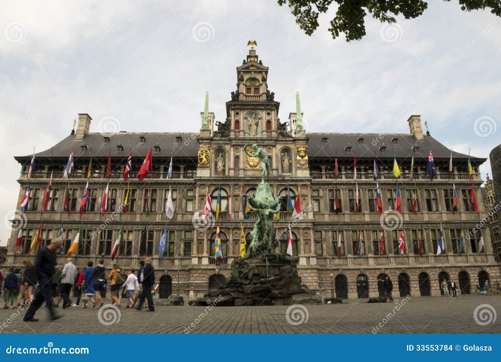Centre De La Ville D'Anvers Photo stock - Image du construit, culture ...