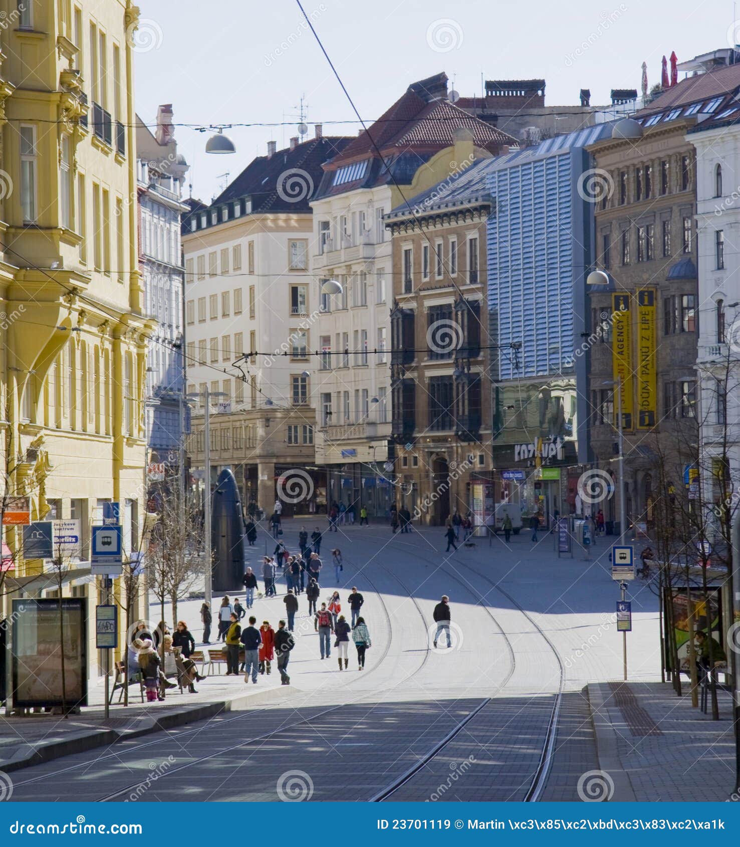 Centre de la ville de Brno image stock éditorial. Image du culture - 23701119