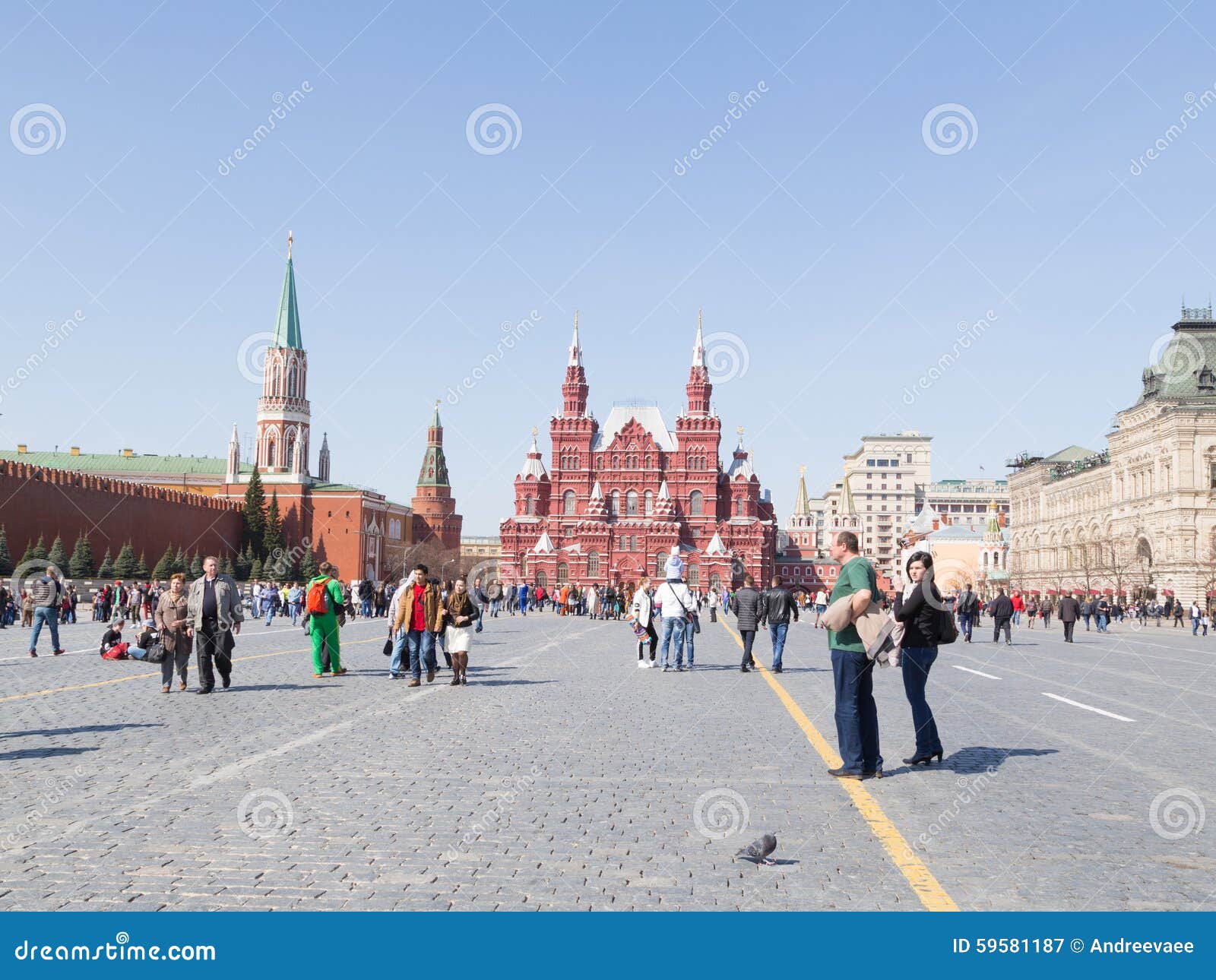 Centre De Moscou - Place Rouge Photographie éditorial - Image du beau ...