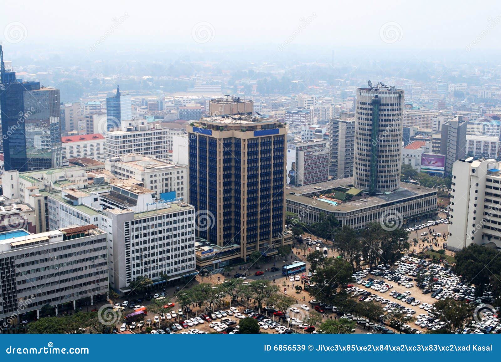 Centre of Nairobi 2 stock image. Image of kenya, tower - 6856539