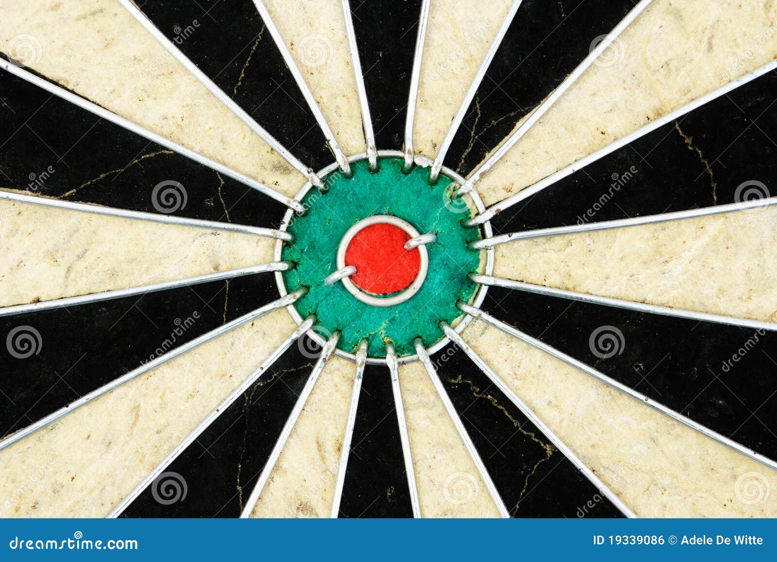 Centre Of An Old Dart Board. Stock Photo - Image of leisure ...