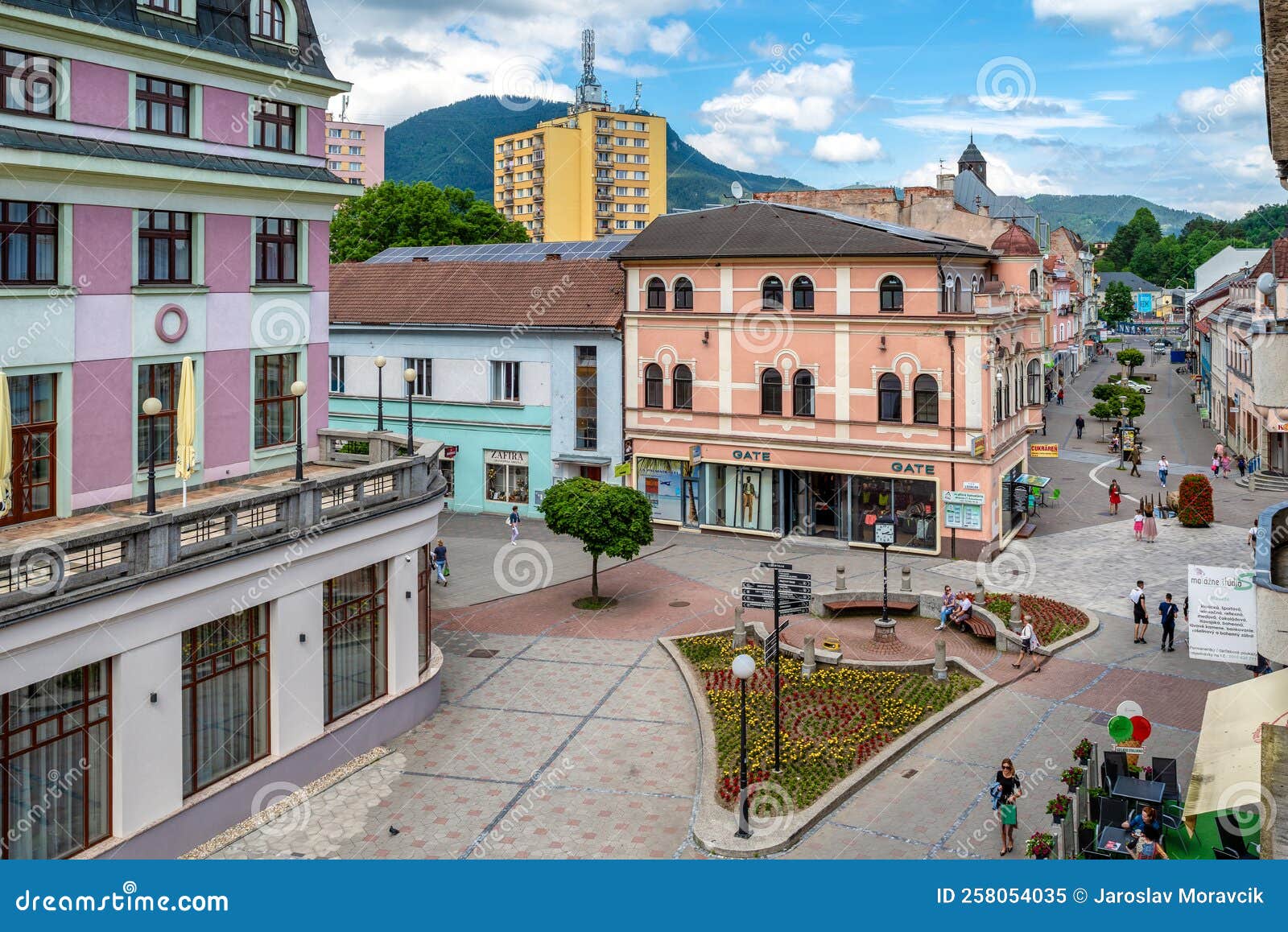 Centre of town Ruzomberok editorial image. Image of town - 258054035