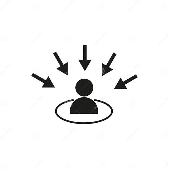 Centric Consumer Icon, Customer Focus Concept, Client First Approach ...