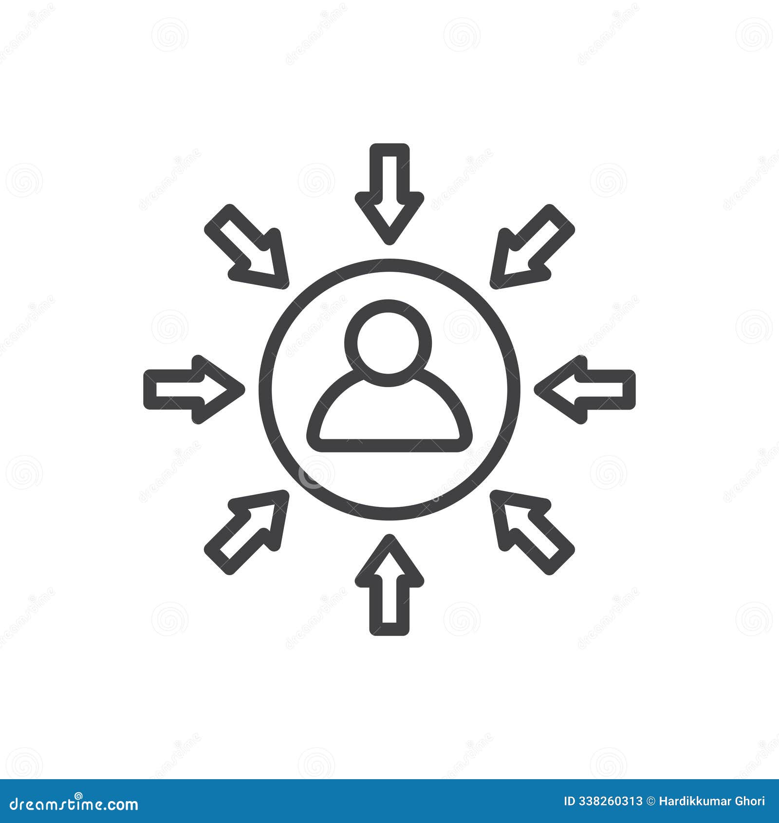 Centric Consumer Icon Set. Client Focus Approach Vector Symbol ...