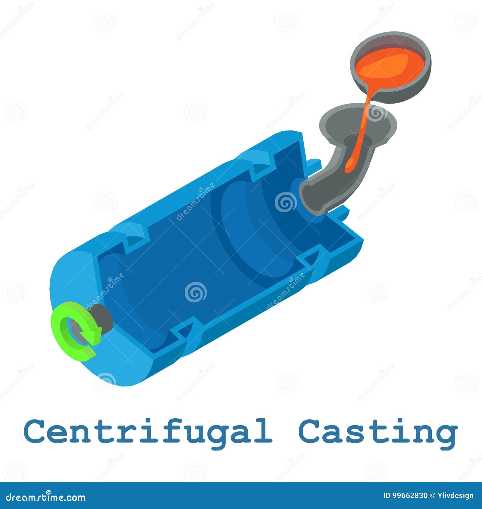 Centrifugal Casting Metalwork Icon, Isometric 3d Style Stock Vector ... Centrifugal Casting Metalwork Icon, Isometric 3d Style Stock Vector ...