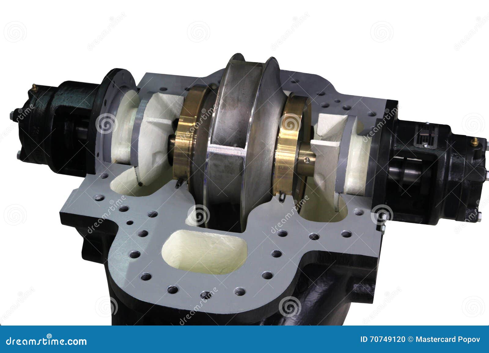 Centrifugal Pump In Cross Section Royalty-Free Stock Photography ...