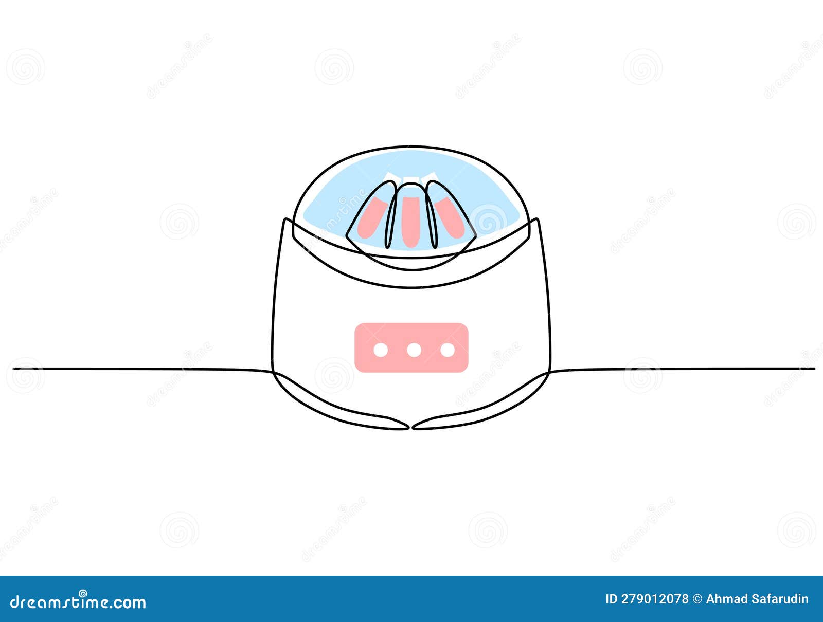 Centrifuge - Laboratory Equipment and Tools Object, One Line Drawing ...