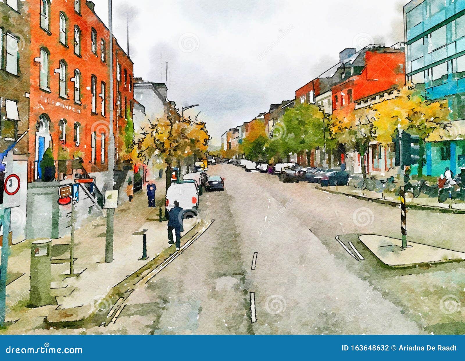 Centro Comercial Y Calles De Cork Foto de archivo - Imagen de ciudad ...