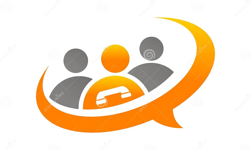 Centro De Atendimento Logo Design Template Ilustração do Vetor ...