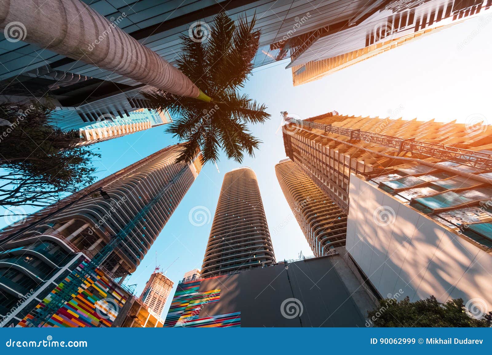 Centro De La Ciudad De La Ciudad De Miami Imagen de archivo - Imagen de ...